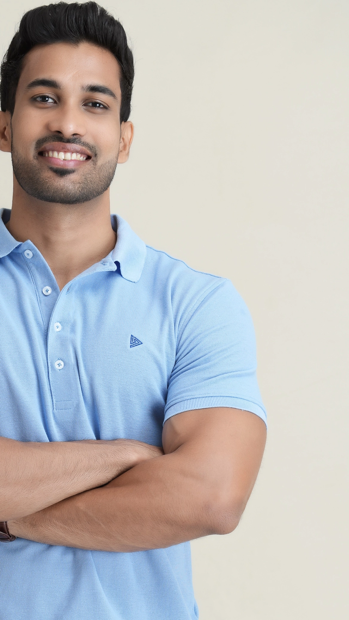 Spear Vigour | Piqué Island Blue Polo Shirt – Gents